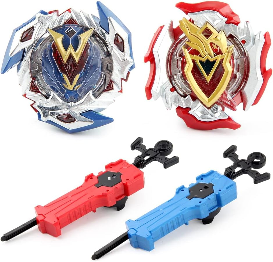 2 King Set Bey Battling Tops with Burst Supergrip Battling Top Launcher ...