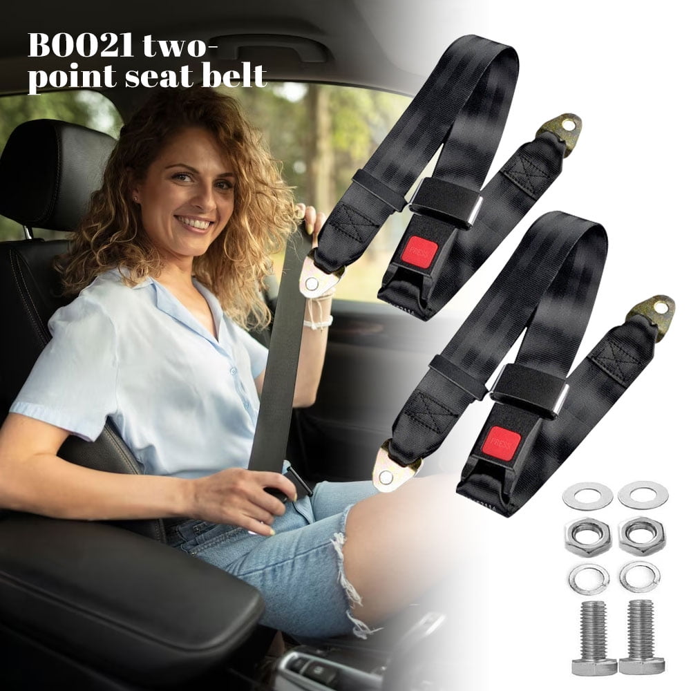 2* Kit Safety 2-Point Adjustable Safety Harness Kit Retractable Car ...