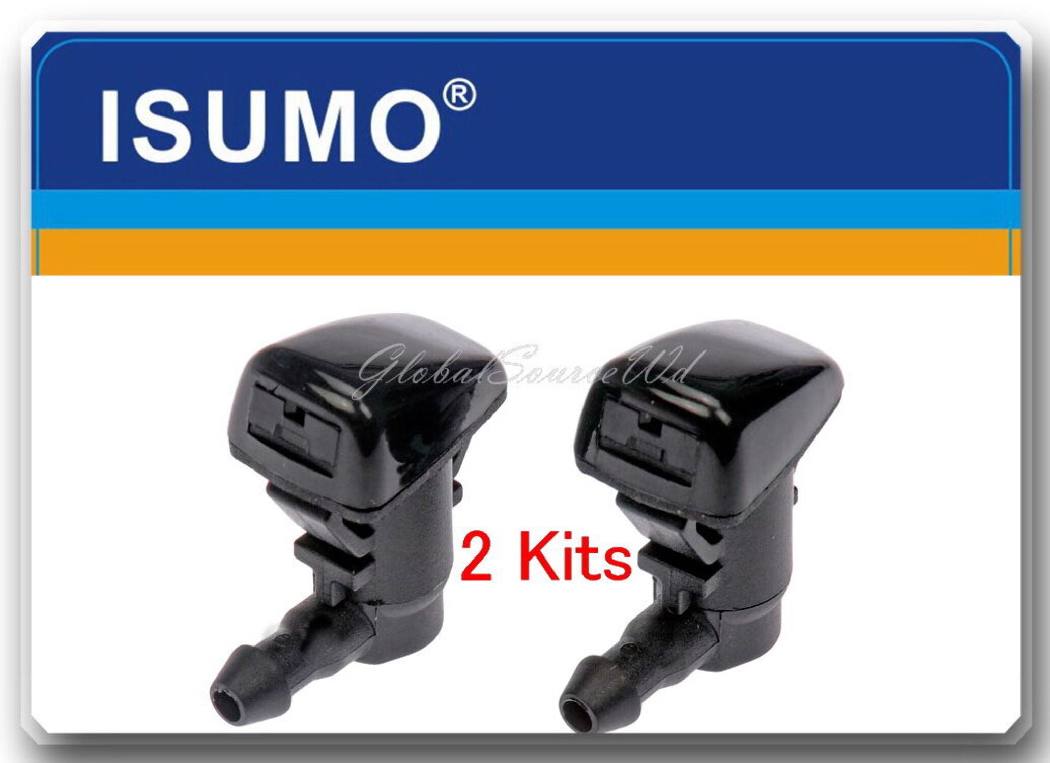 2 Kits Windshield Washer Nozzle Fits: Ford Edge 2011-2014 Lincoln MKS ...