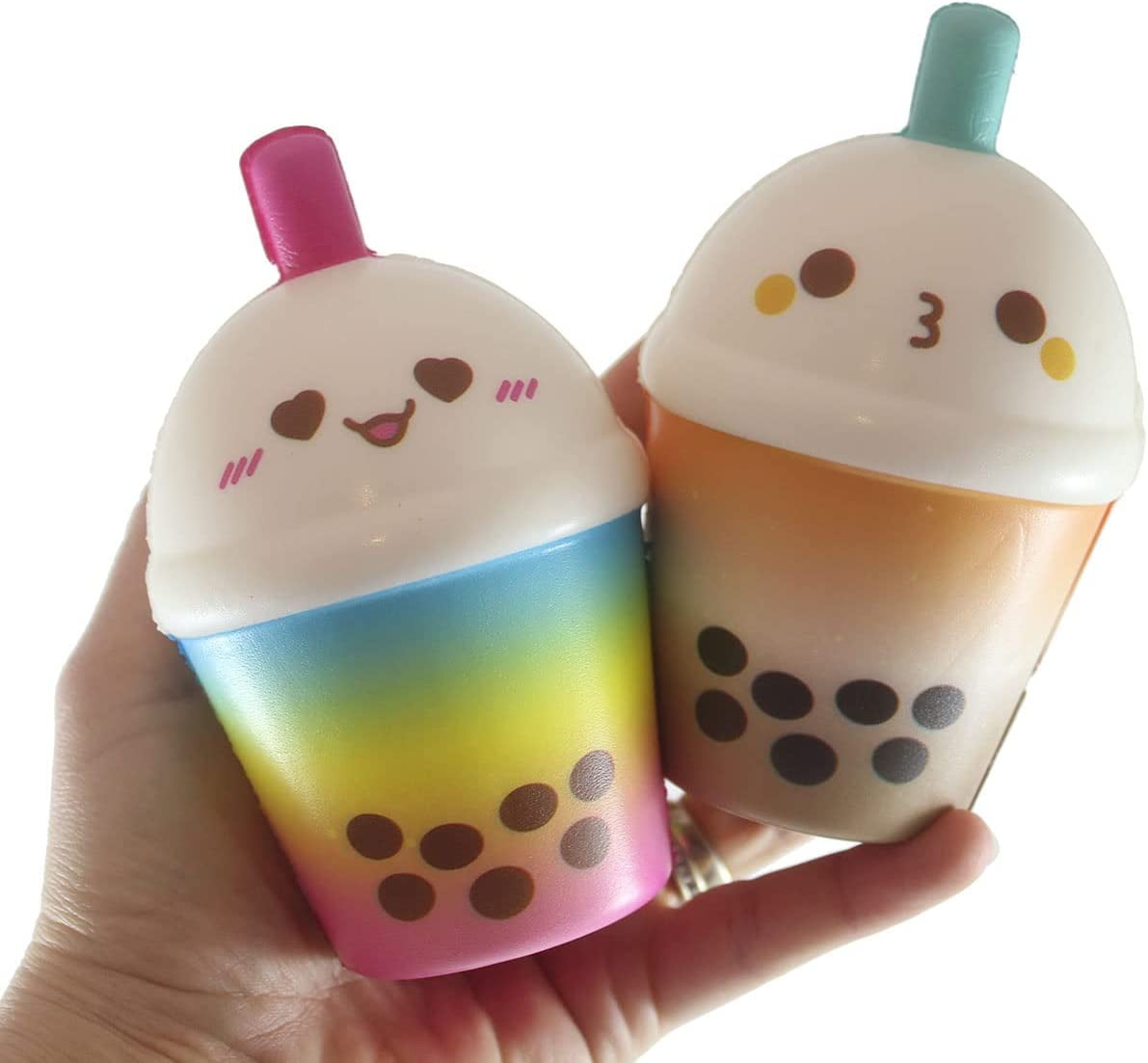 2 LARGE 5" Bubble Tea Drink Slow Rise Squishy Toys - Memory Foam Party ...
