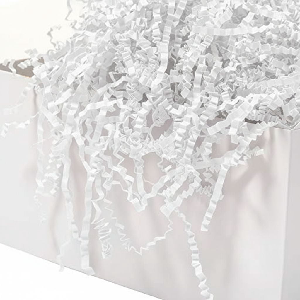 2 LB Crinkle Cut Paper Shred Filler White Crinkle Shredded Paper for ...