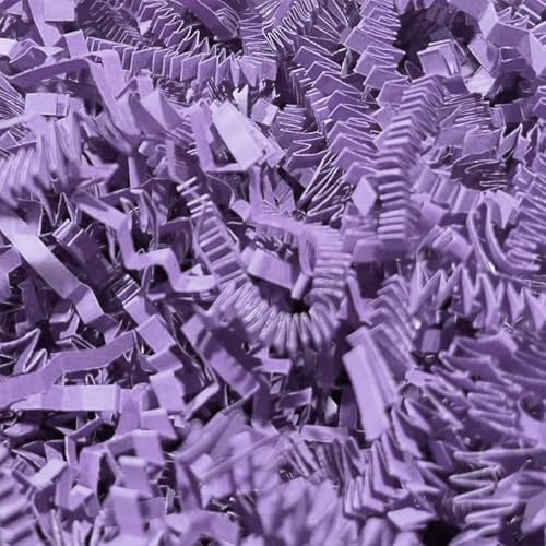 2 LB Light Purple Crinkle Cut Paper Shred Filler Great for Gift ...