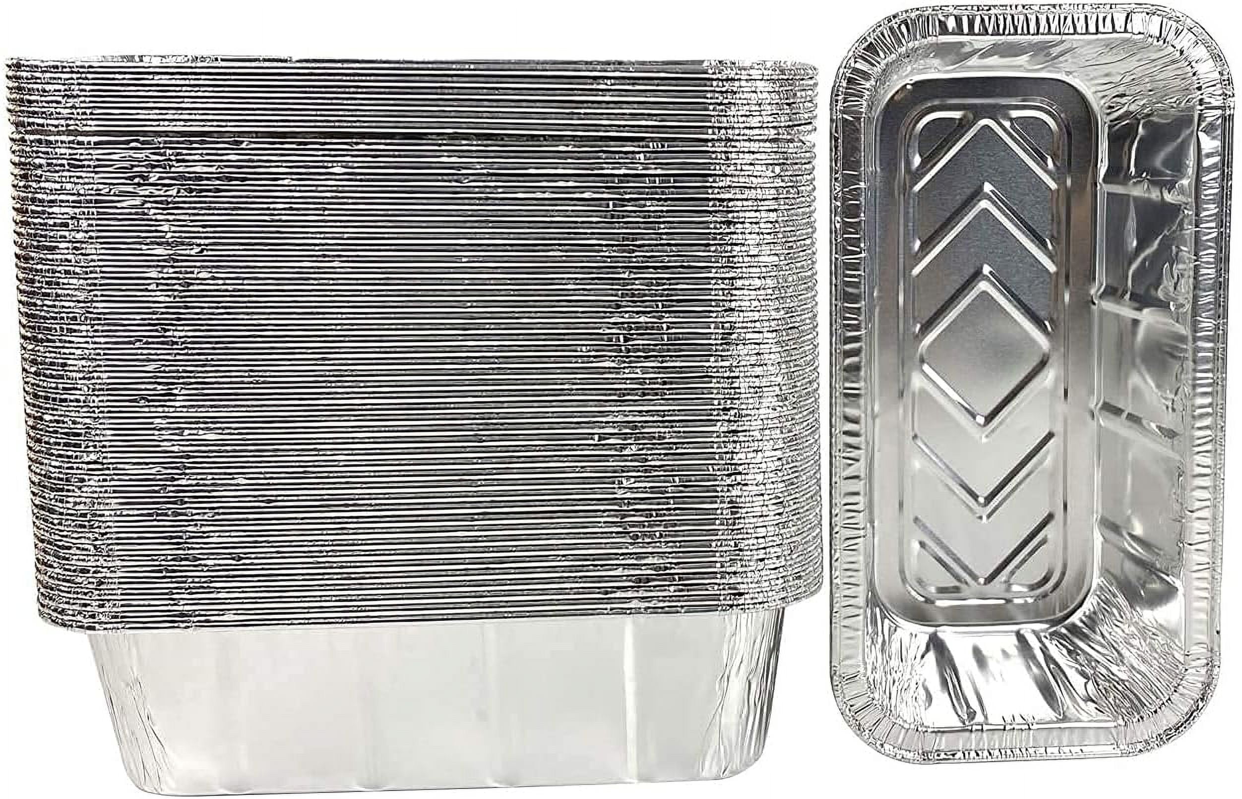 VeZee 2 Lb. Aluminum Disposable Loaf Pan - Heavy-Duty Eco-Friendly ...