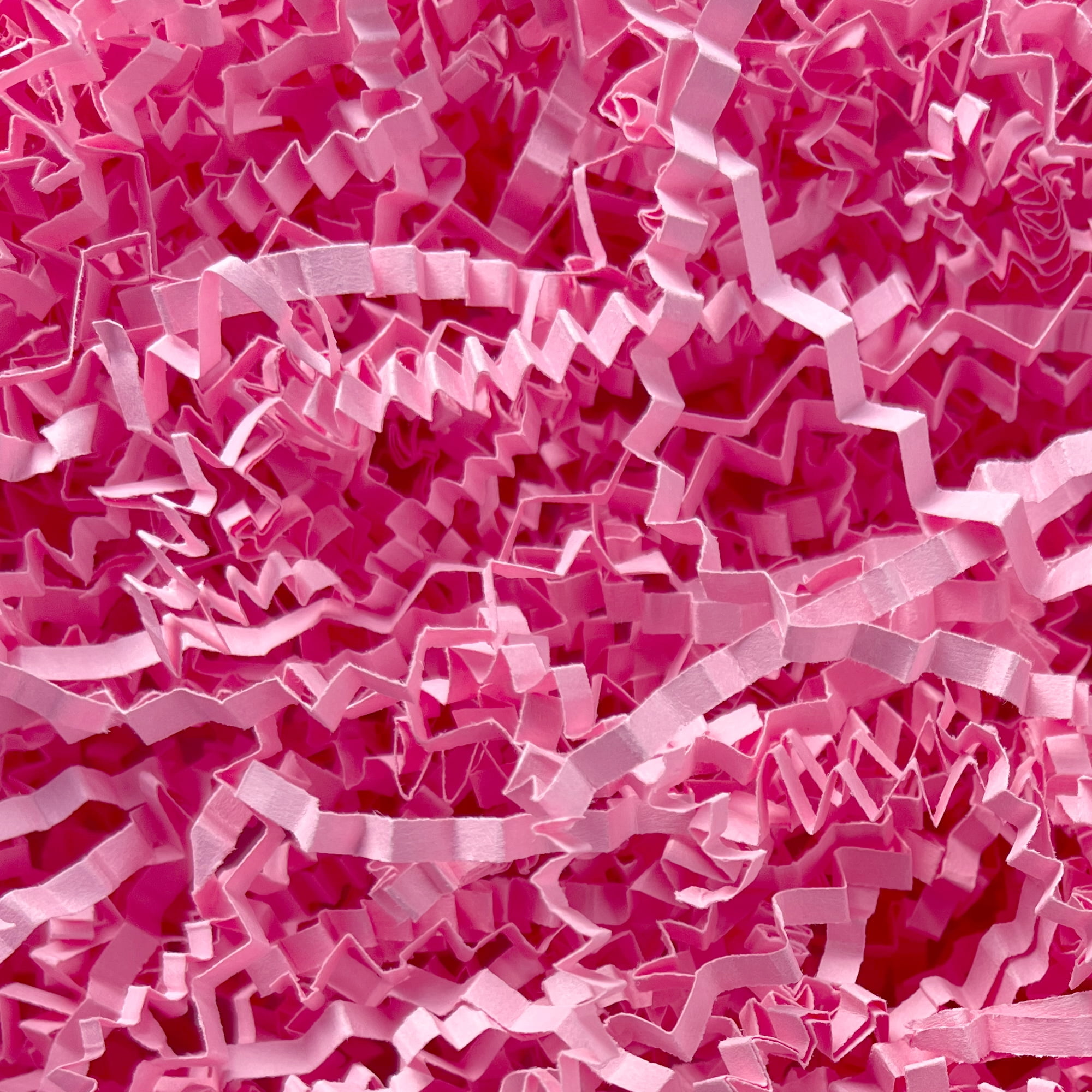 2 LB Pink Shredded Paper for Gift Baskets Filler Easter Grass Crinkle ...