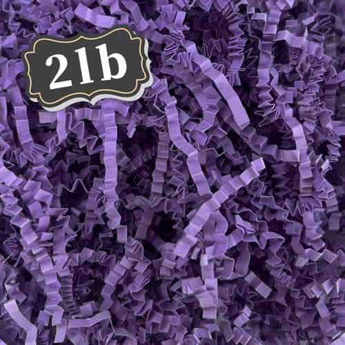 2 LB Purple Crinkle Cut Paper Shred Filler Great for Gift Wrapping ...
