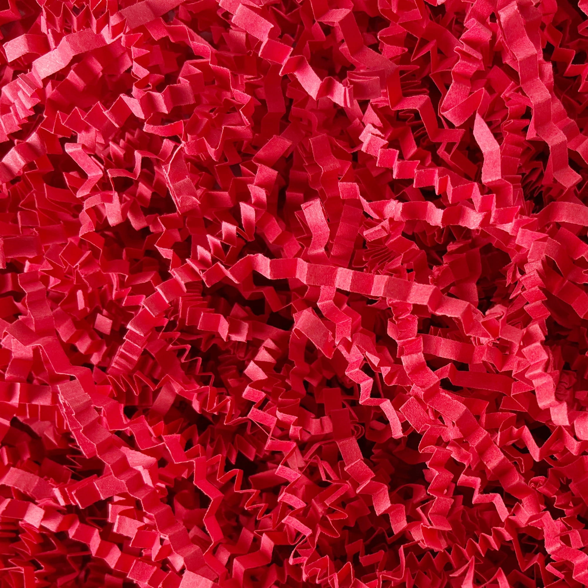 2 LB Red Crinkle Paper Shredded Confetti Filler for Easter Basket Grass ...