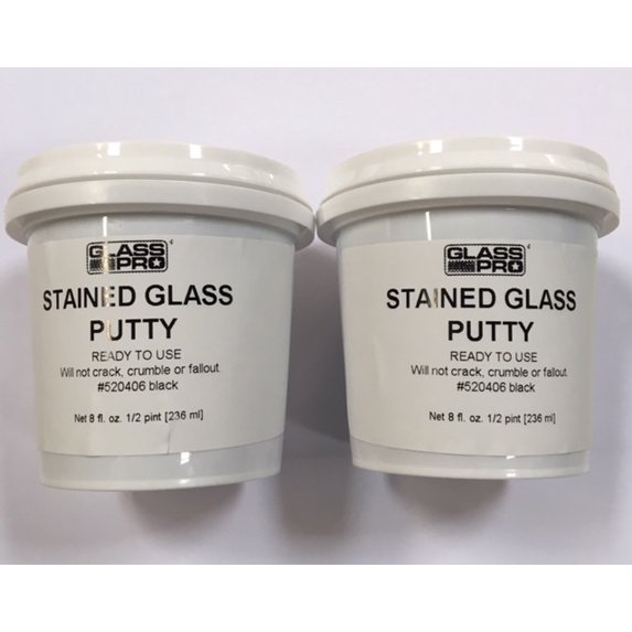 2 LB Stained Glass Putty Black, Stained Glass Supplies - Walmart.com