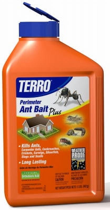 2 LB Terro Ant Bait Plus Weatherproof Organic Ant Barrier Bait Eff ...