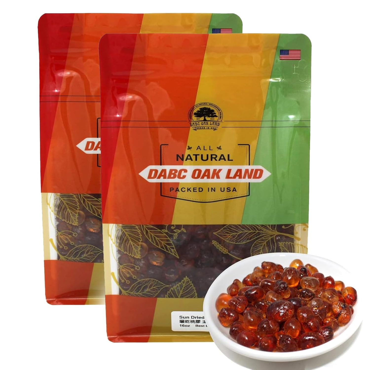 2 LB Wild Peach Gum, 100% Natural Edible Peach Blossom, Tears Tao Jiao ...