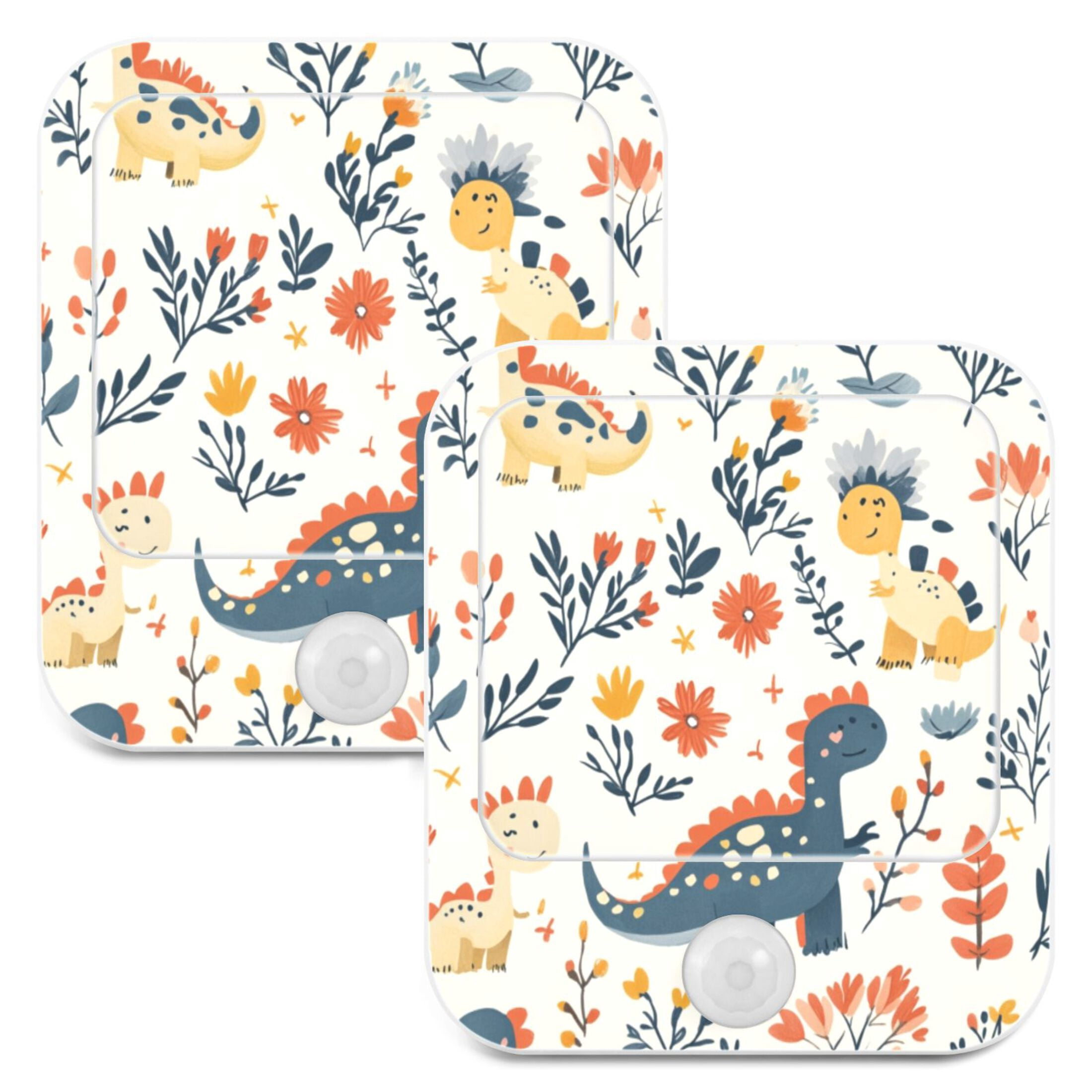 2 LED Night Lights - Human Sensing Night Light Warm White Light ...