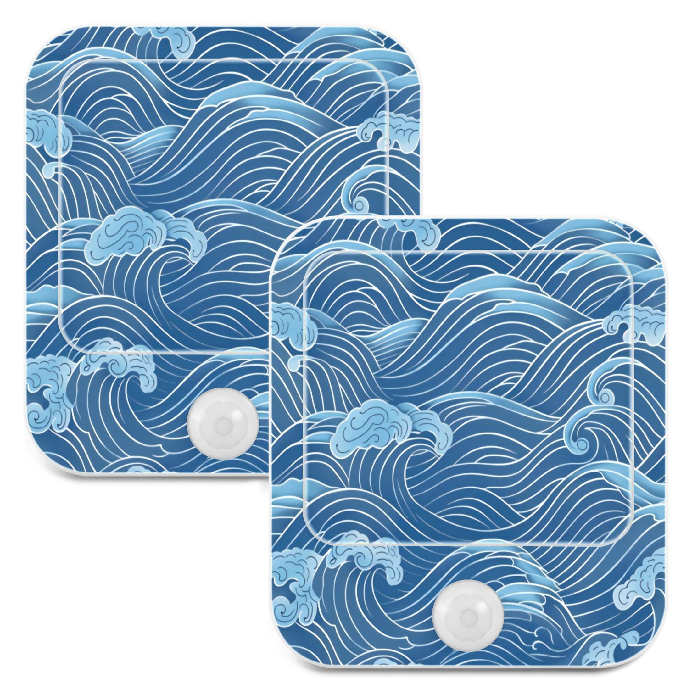 2 LED Night Lights - Human Sensing Night Light Warm White Light ...