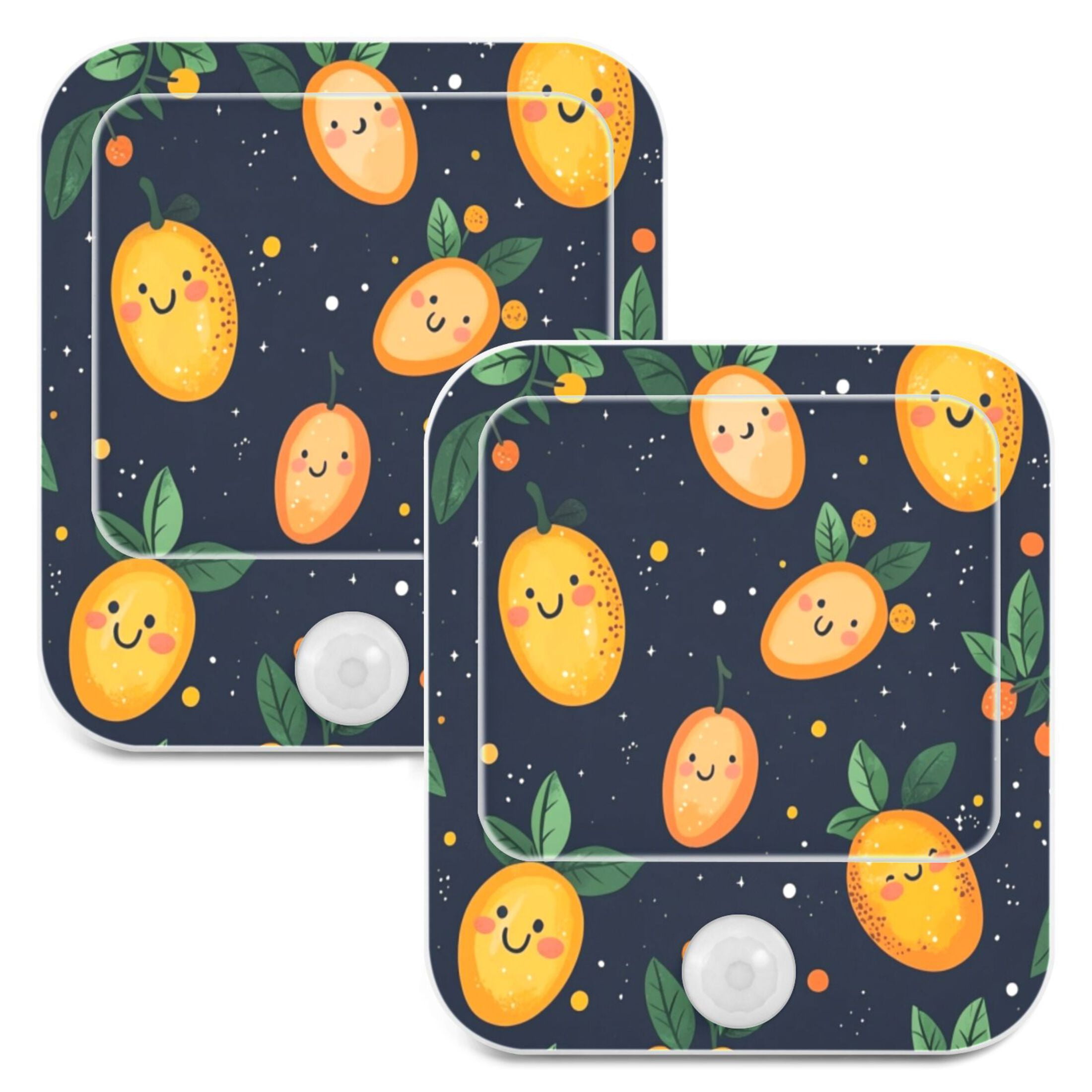 2 LED Night Lights - Human Sensing Night Light Warm White Light ...