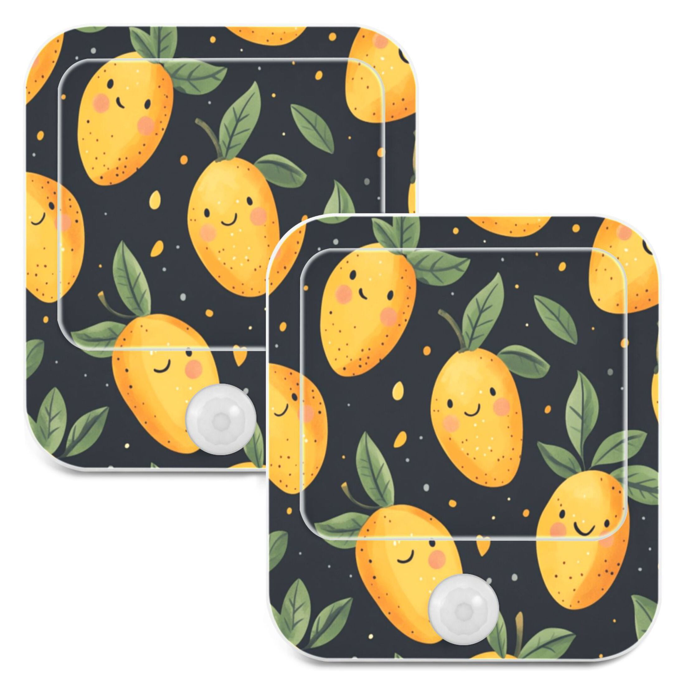 2 LED Night Lights - Human Sensing Night Light Warm White Light ...