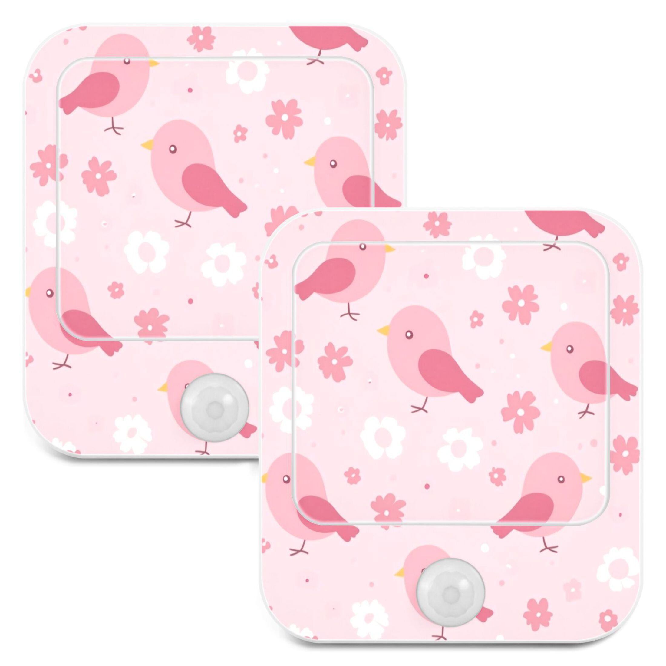 2 LED Night Lights - Human Sensing Night Light Warm White Light ...