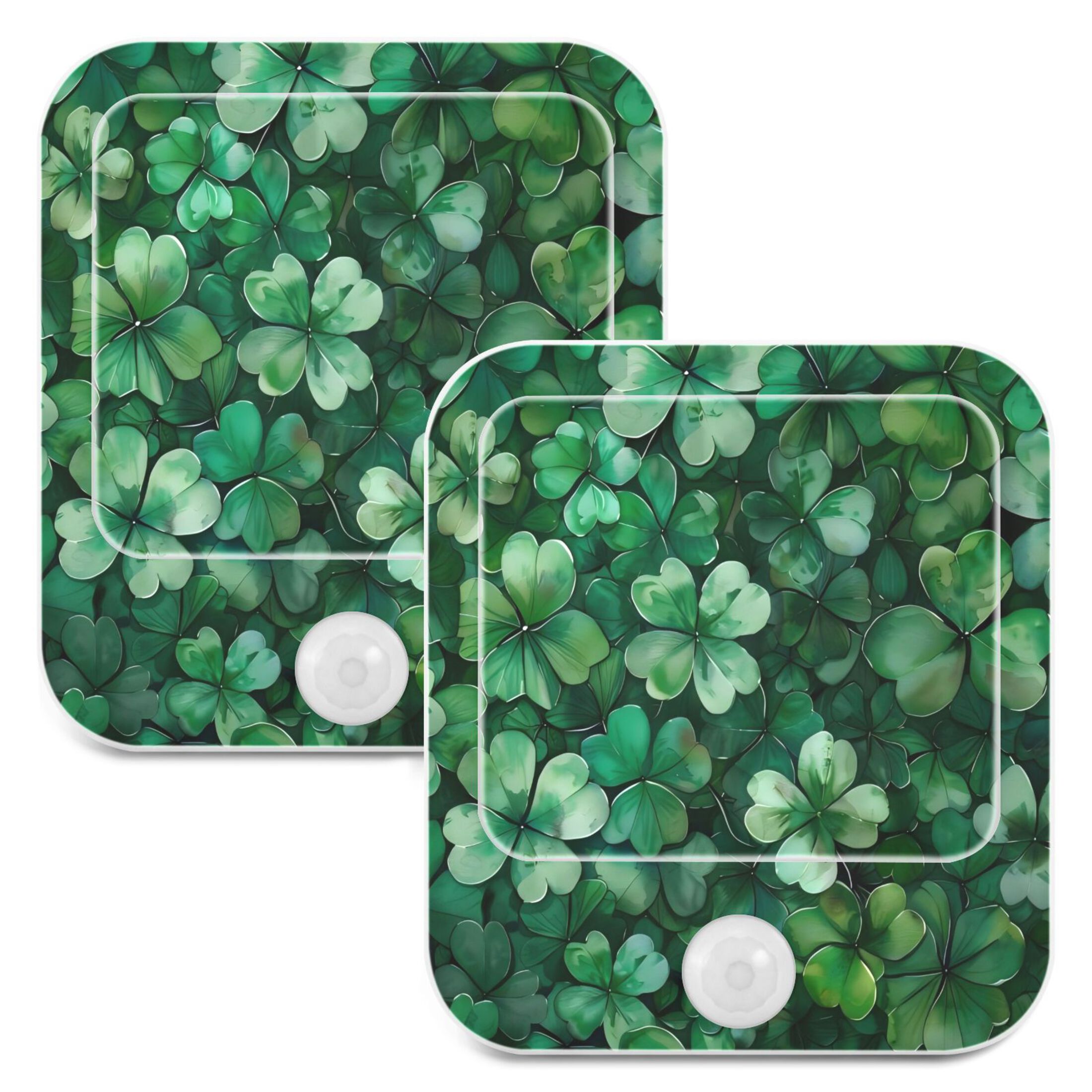 2 LED Night Lights - Human Sensing Night Light Warm White Light ...