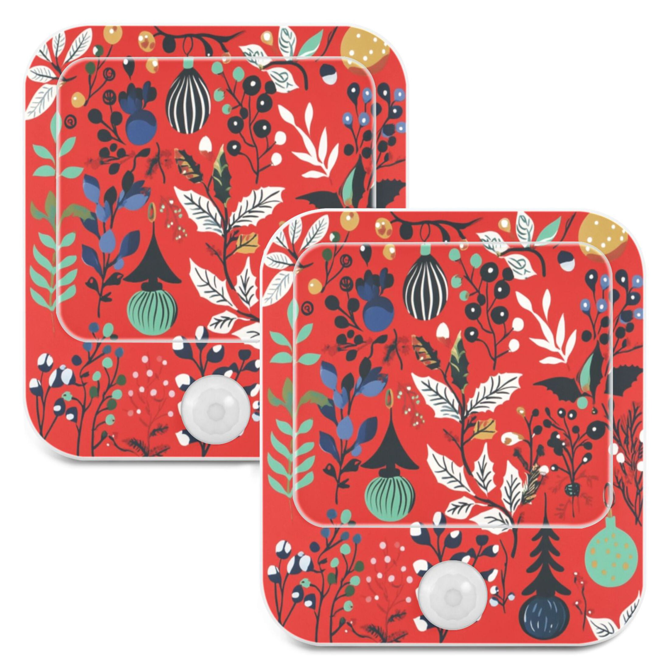 2 LED Night Lights - Human Sensing Night Light Warm White Light ...