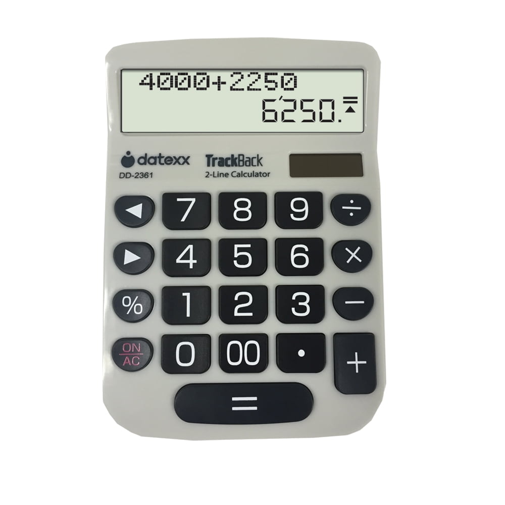 2 LINE TRACKBACK DESKTOP CALCULATOR - Walmart.com