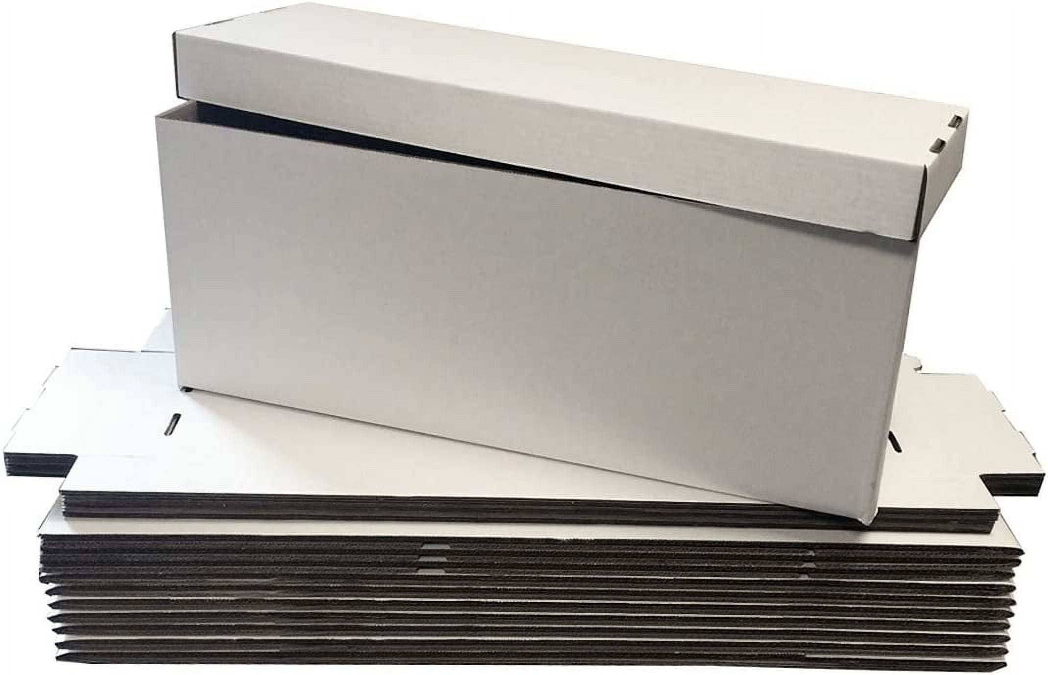 2 LONG Comic Storage Boxes - Holds 200-225 Comic Books - WHITE by Max ...