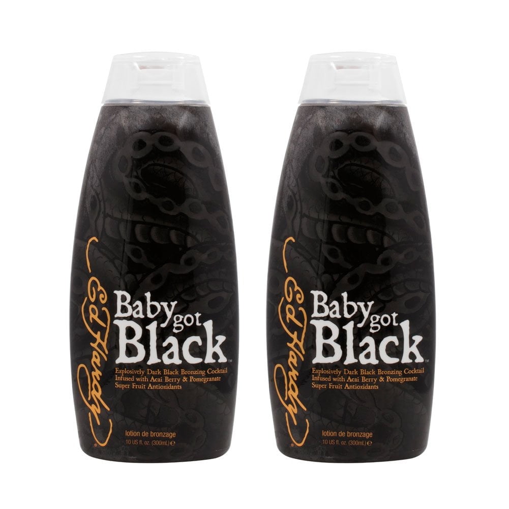 2 LOT Ed Hardy Baby Got Black Tanning Moisturizer Sunless Bronzing ...