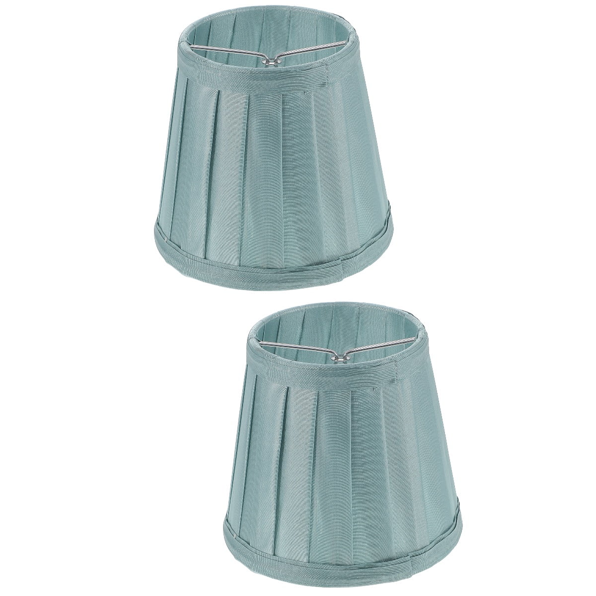 2 Lamp Shade Table Bulb Shades Lampshades for Chandelier Pleated Clip ...