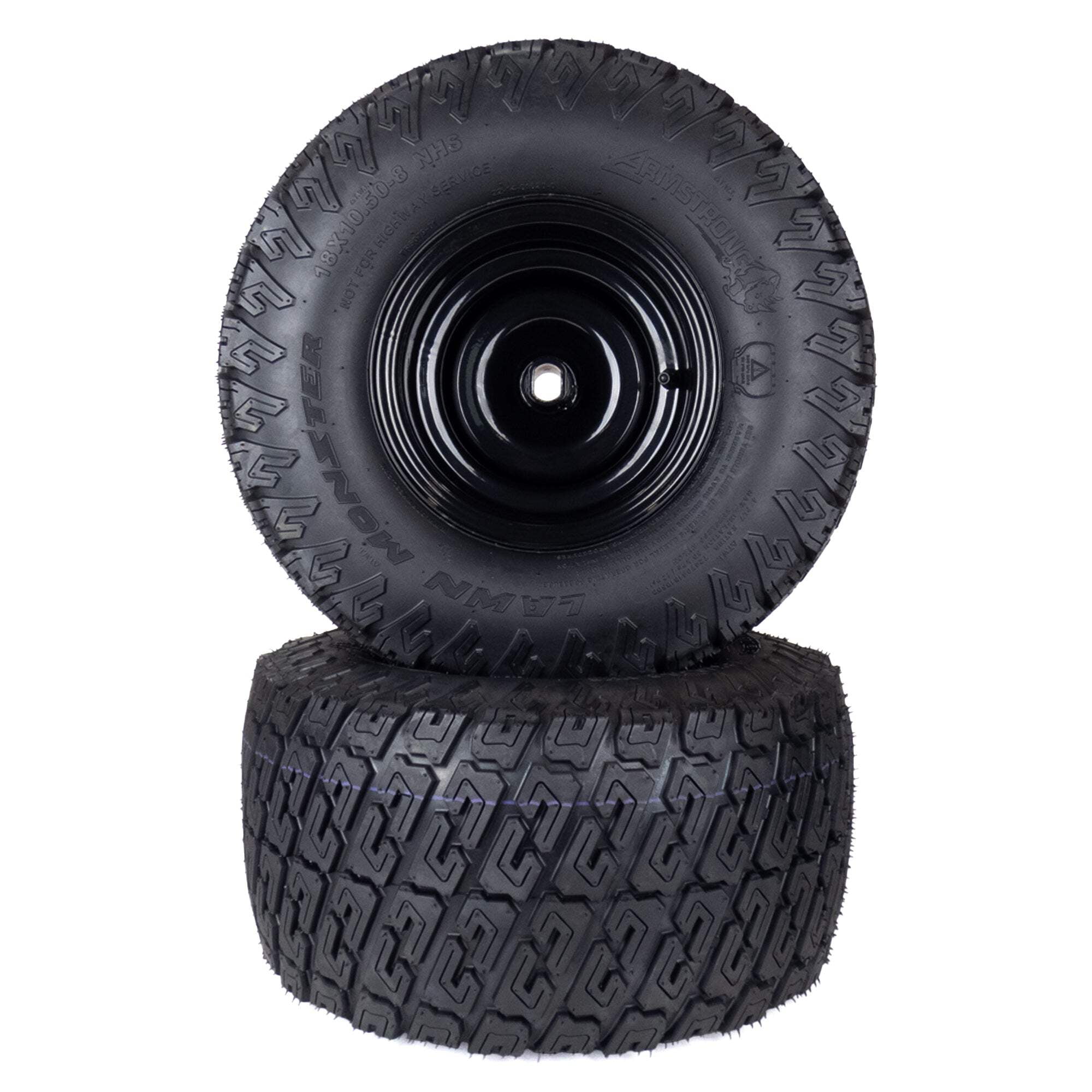 (2) Lawn Monster Turf Tire Assemblies 18x10.50-8 Hustler Raptor X XL 54 ...