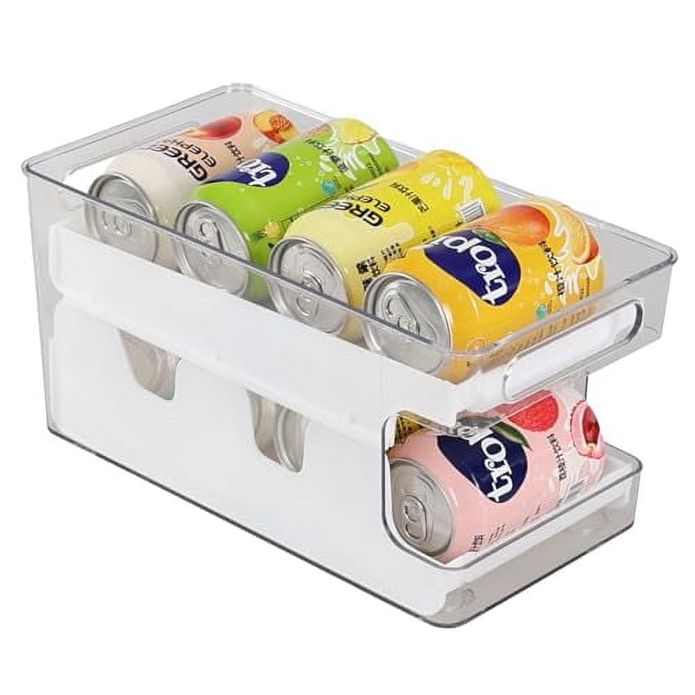 2-Layer Automatic Rolling Beverage Can Storage Box, Rolling Soda Can ...