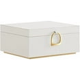 2-Layer Jewelry Box, Jewelry Organizer with Handle, Removable Jewelry ...