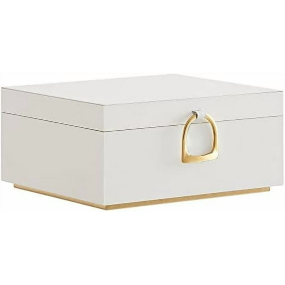 2-Layer Jewelry Box, Jewelry Organizer with Handle, Removable Jewelry ...