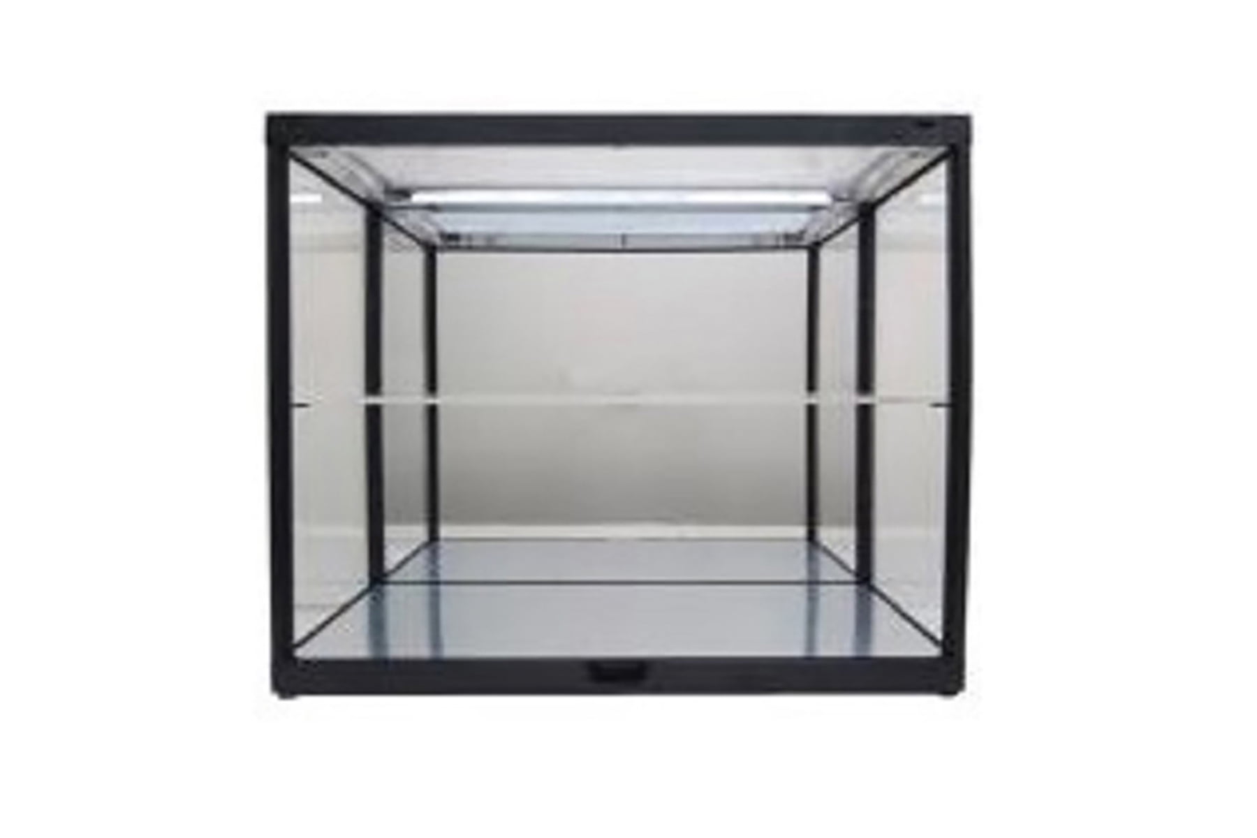 2 Layer LED Light Display Case with Mirrored Back & Base, Black - King ...