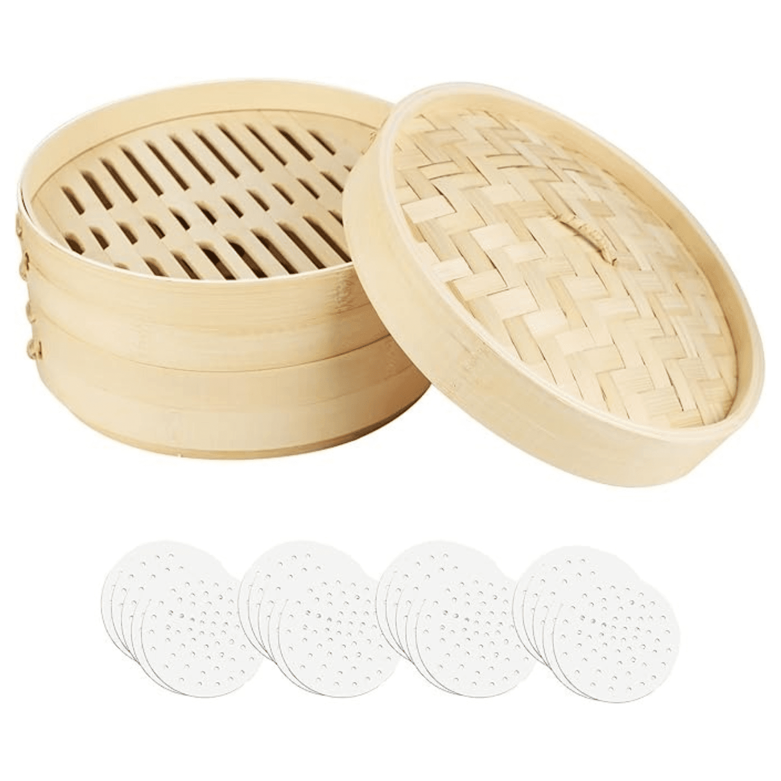 2-Layer Steamer With 20 Pieces Of Oil-Proof Paper, Essential Steaming ...