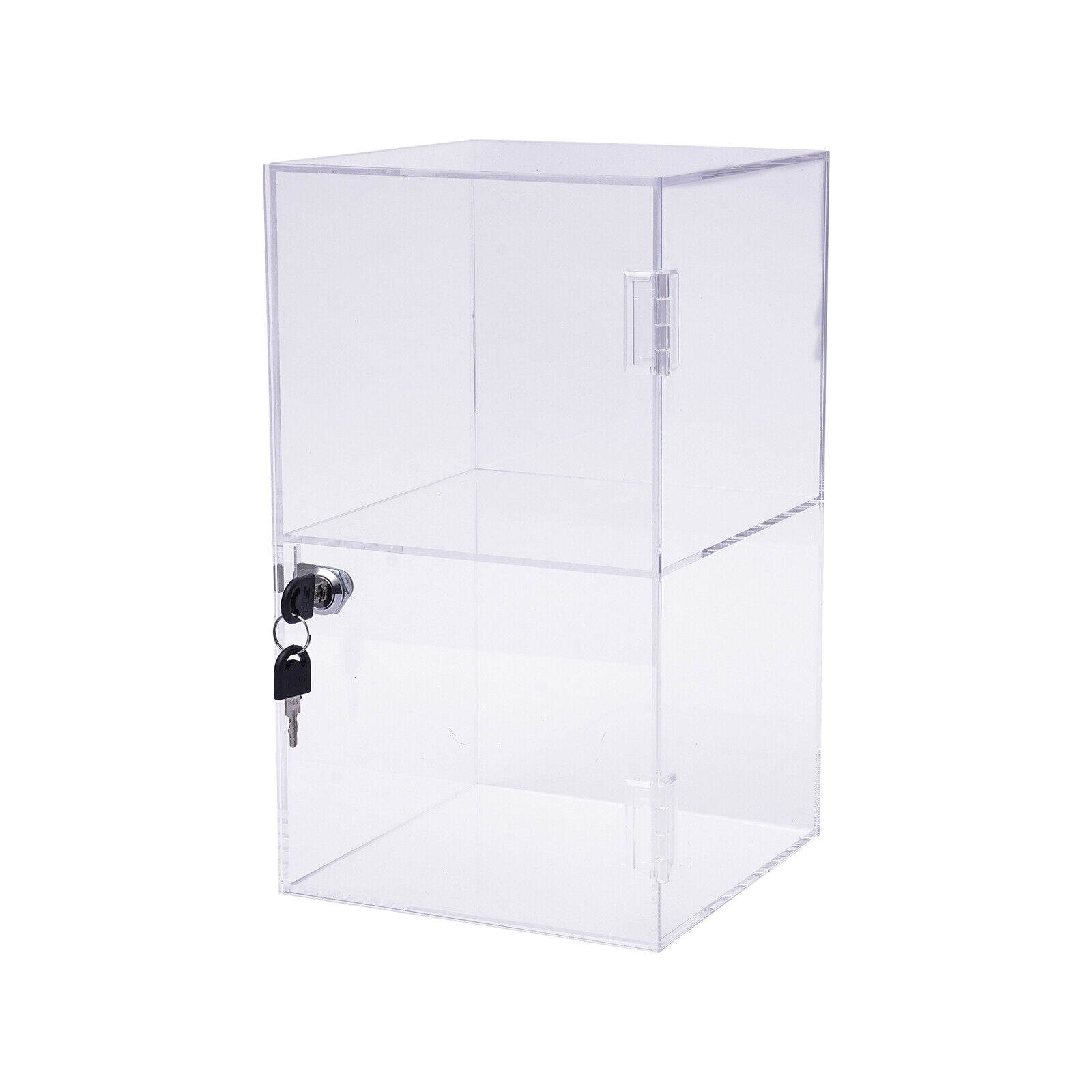 2-Layer Tabletop Acrylic Display Case Acrylic Countertop Storage ...