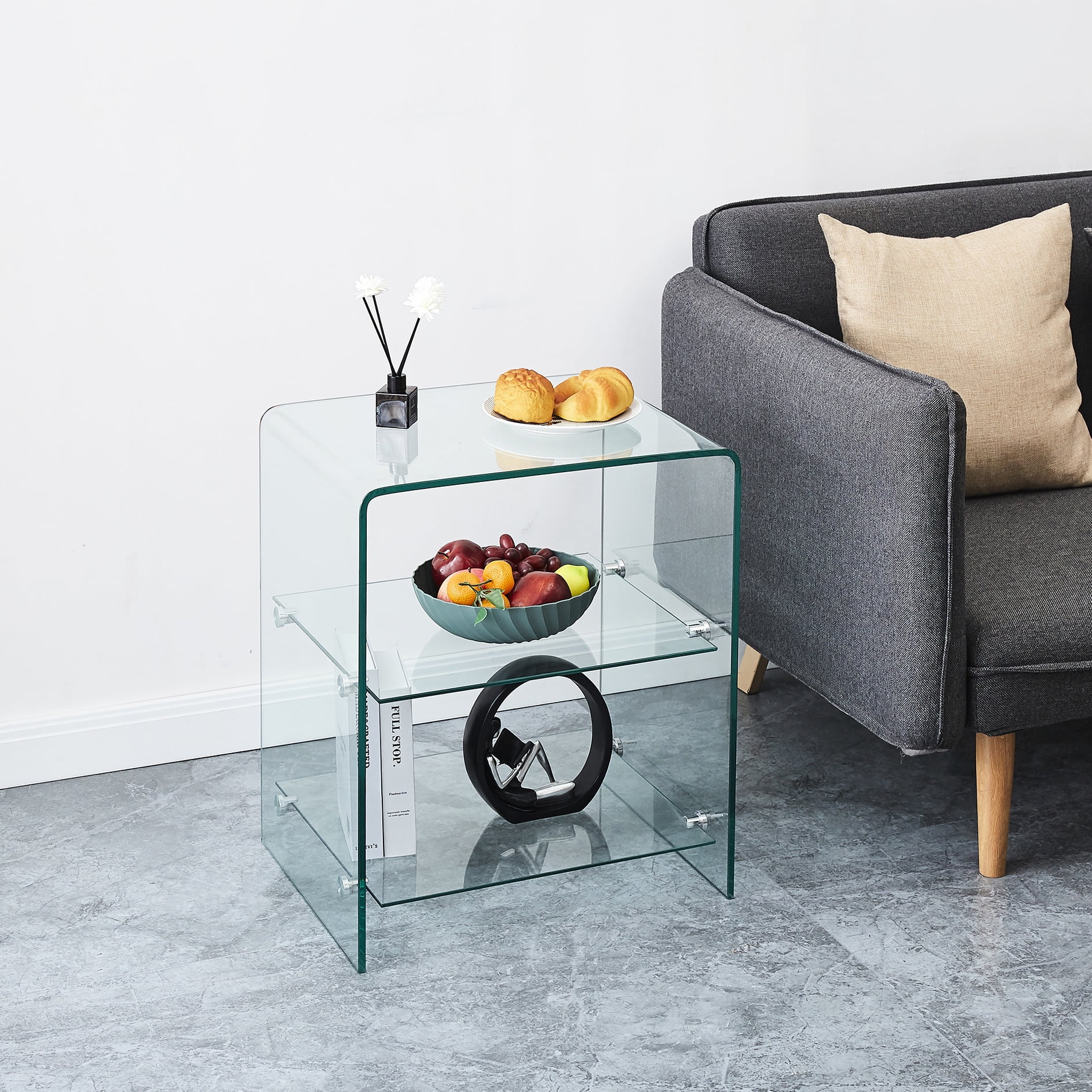 2 Layer Transparent Aerobics Table - Fun And Energetic Couch Desk Adds ...