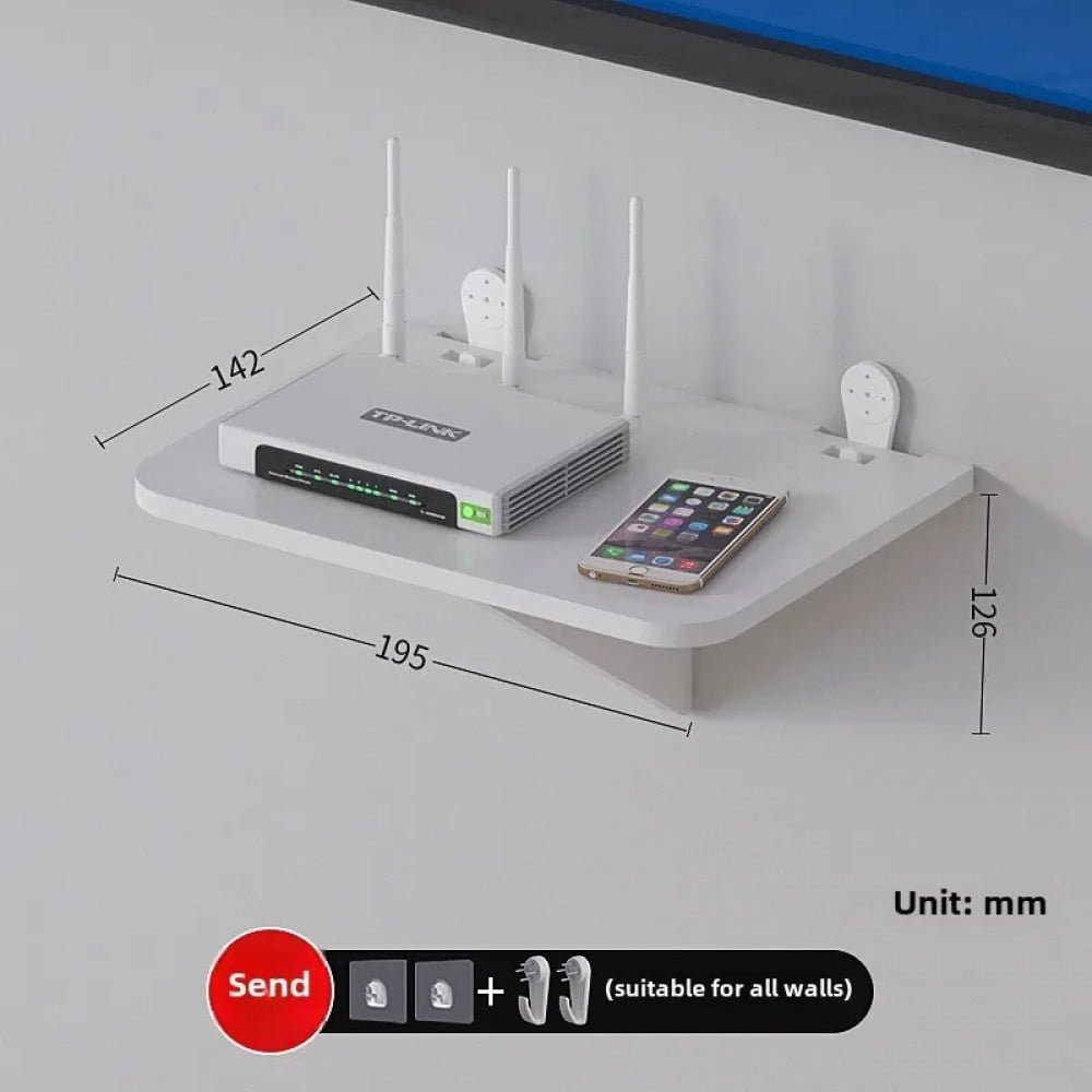2 Layer Wall Shelf Pc Dvd Player Tv Box Router Shelf 2tier No Punch ...