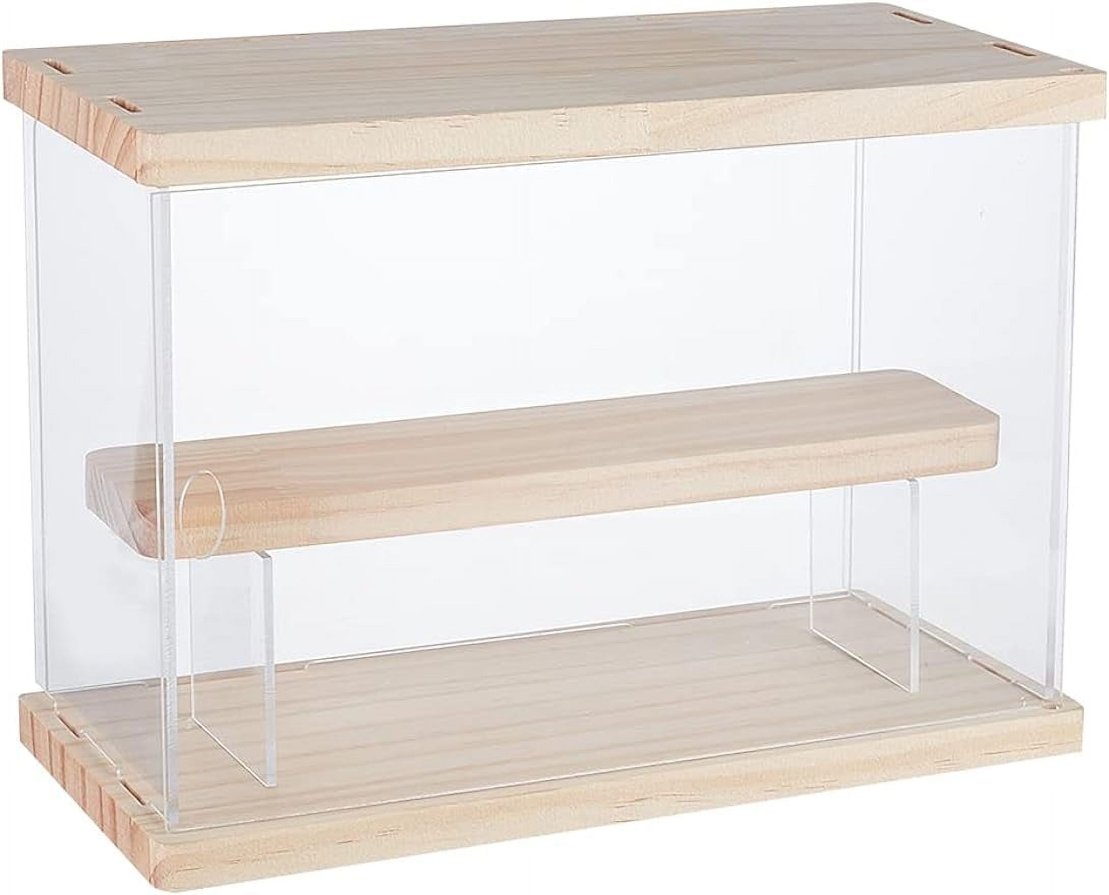 2 Layers Clear Acrylic Minifigures Display Case Assemble Countertop ...