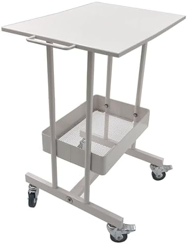 2 Layers Handle Cart Mobile Utility Cart Trolley Hospital Beauty Salon ...