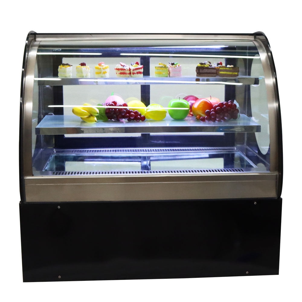 2 Layers Refrigerated Cake Showcase Countertop Commercial Fruit Cake ...