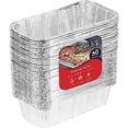 2 Lb Aluminum Foil Mini Loaf Pans (50 Pack) Disposable Small Loaf Pan ...