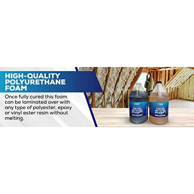 2 Lb Density Expanding Pour Foam, 2 Part Polyurethane Closed Cell ...