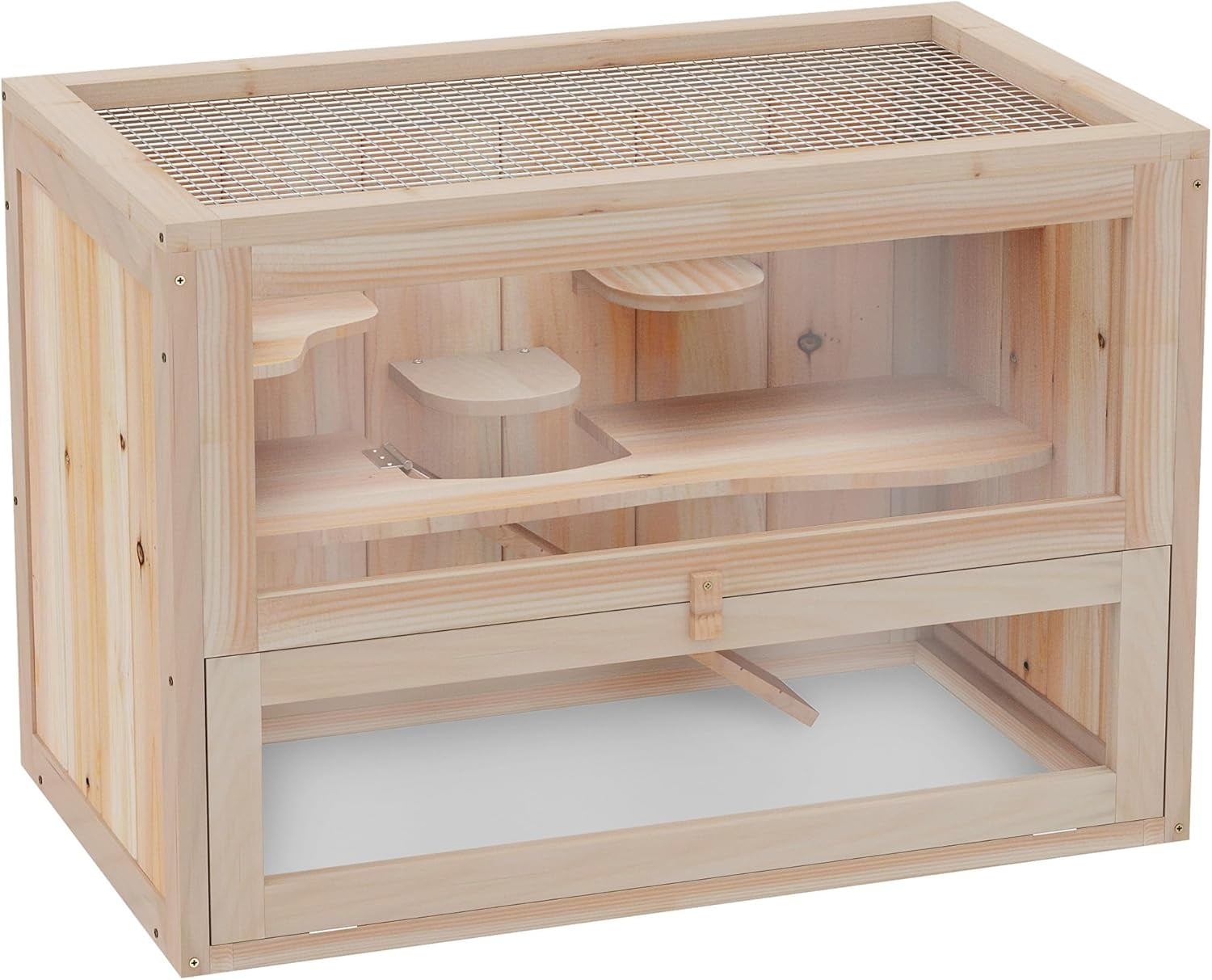 2-Level Hamster Cage Mice and Rat House, Small Animal Habitat for ...