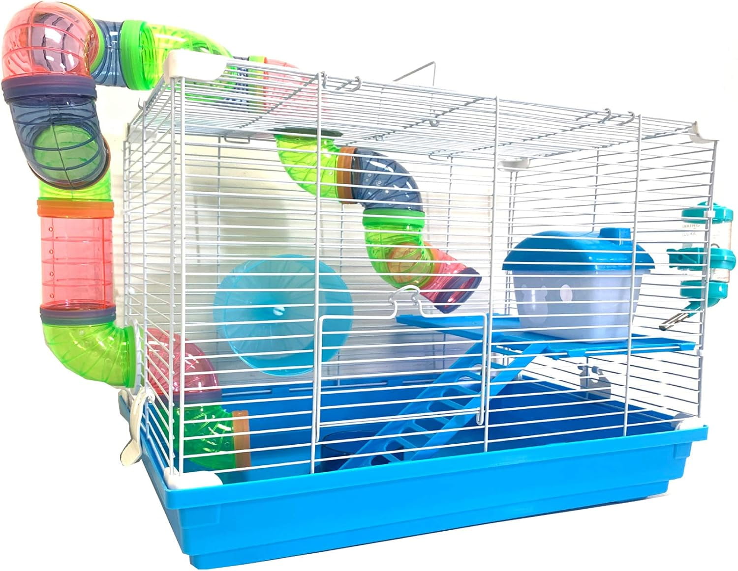 2 Levels Habitat Hamster Home Rodent Gerbil Mouse Mice Rat Wire Cage ...