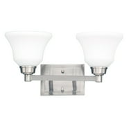 Kichler Avery 24" 3 Light Brushed Nickel Vanity Light with Clear Seeded ...