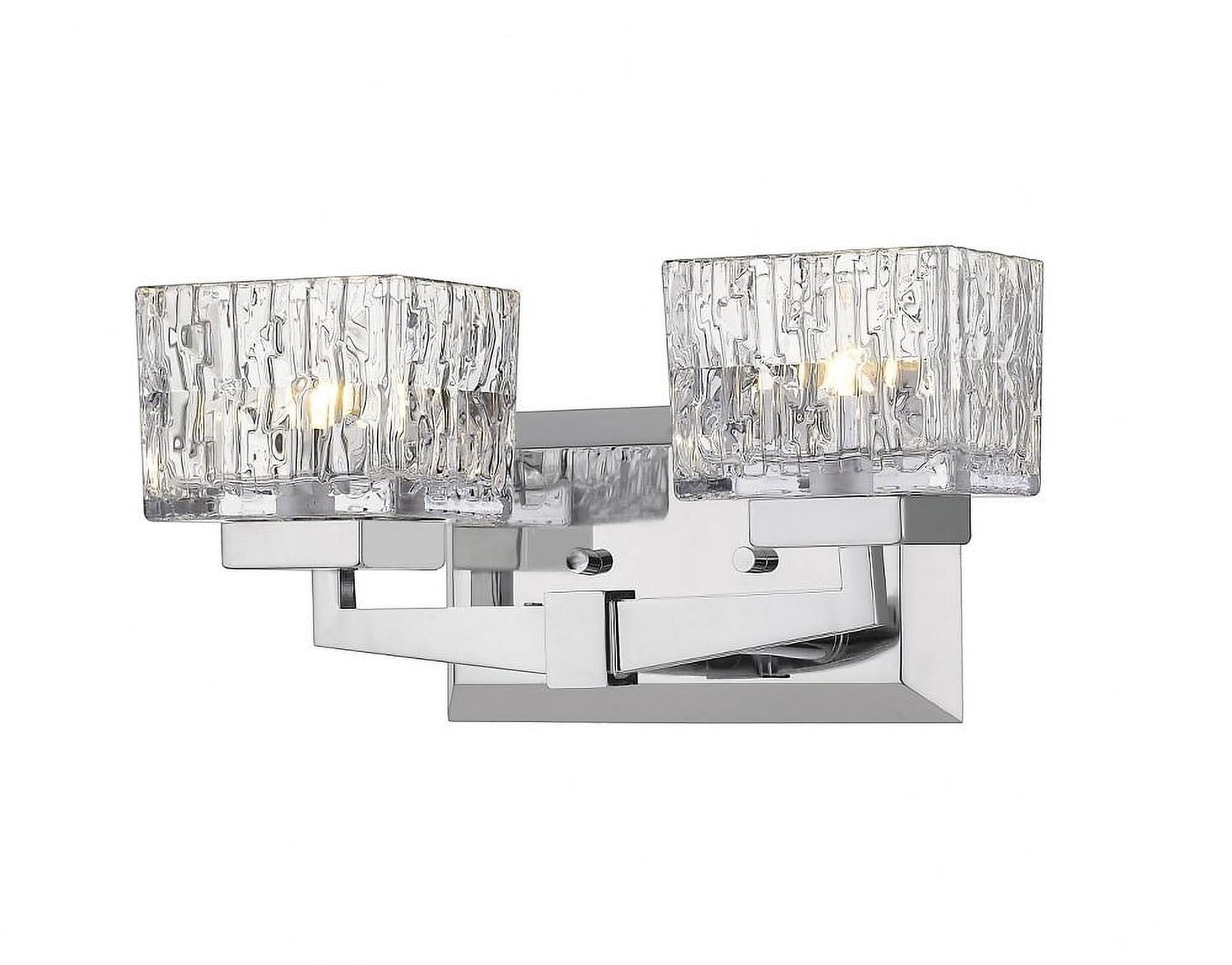 2 Light Bath Vanity In Metropolitan Style 13.5 Inches Wide By 6.5 ...