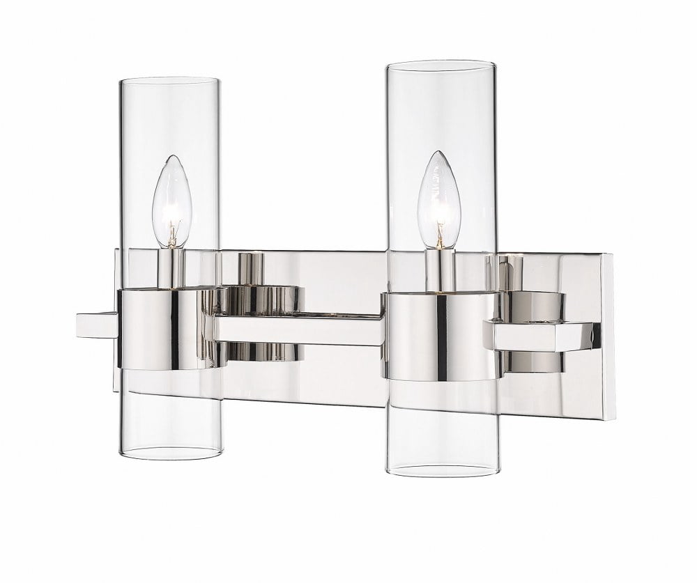 2 Light Bath Vanity In Modern Style-11 Inches Tall And 17 Inches Wide ...