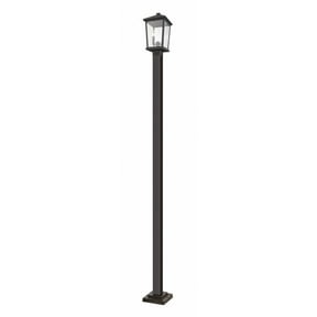 3 Light Outdoor Post Mount Lantern In Urban Style 11 Inches Wide By 116 ...