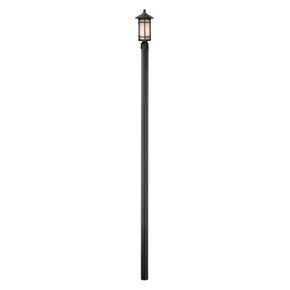 2 Light Outdoor Post Mount Lantern In Transitional Style 14.25 Inches ...