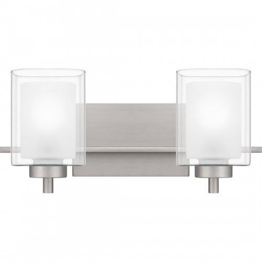 2 Light Vanity Light Fixture-7.75 inches Tall and 17.25 inches Wide ...