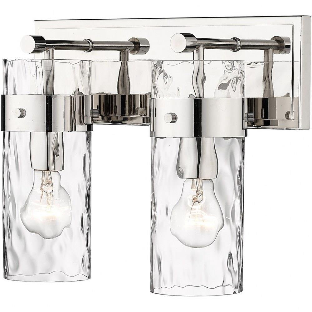 2 Light Vanity Light Fixture in Transitional Style-11.25 inches Tall ...