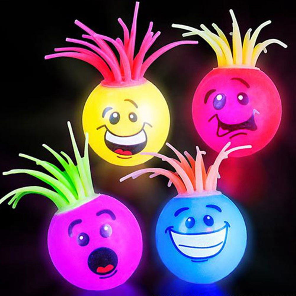 2" Light-up silly Face Ball (12ct) - Walmart.com