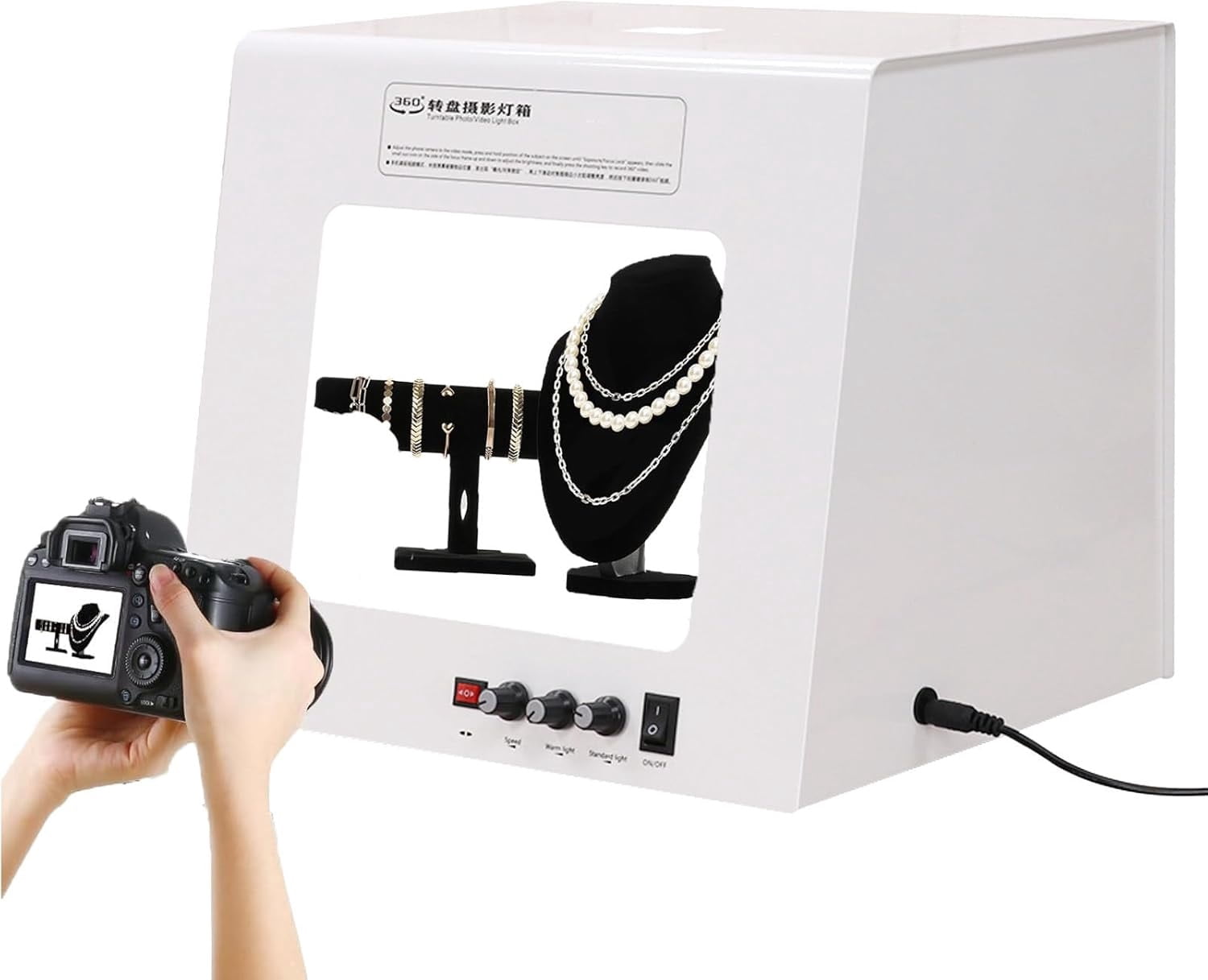 2 Lighting Modes Light Box & Soft Box, 3000K-5500K Color Temp, 5 Color ...