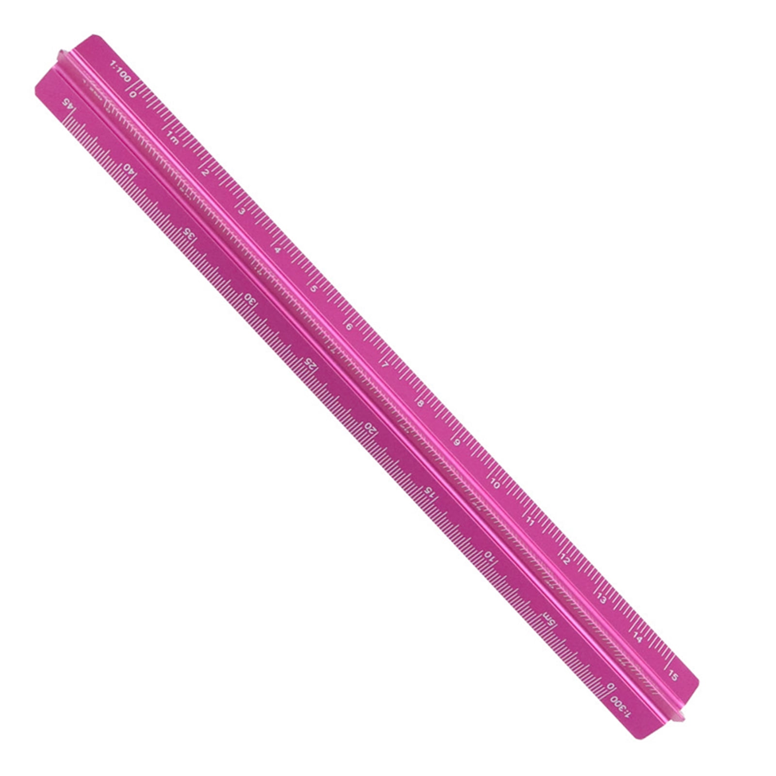 2. Lightweight Aluminum Triangular Scale Ruler With Double Gradations ...